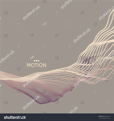 Array Dynamic Emitted Particles Flowing Particle Stock Vector Royalty