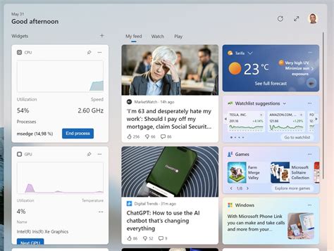 windows 11 now has widgets for monitoring cpu gpu and ram winbuzzer