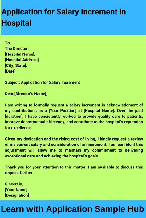Application For Salary Increment Sample Comprehensive Guide With Examples