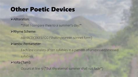 Sonnet Sonnet 18 By William Shakespeare Pptx