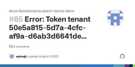 Error Token Tenant 50e5a815 5d7a 4cfc Af9a D6ab3d6641de Does Not Match