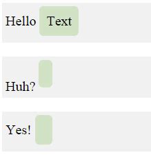 Html How To Set Empty Span Height Equal To Default Line Height Stack Overflow