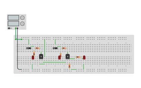 Circuit Design Circuito 2 Transistor Tinkercad
