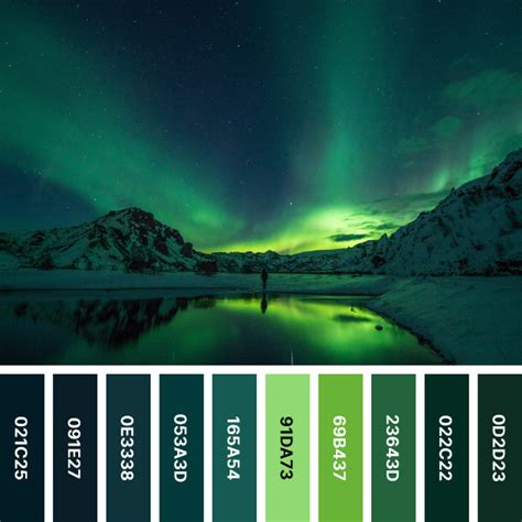 Blue Green Color Palette Hex Codes