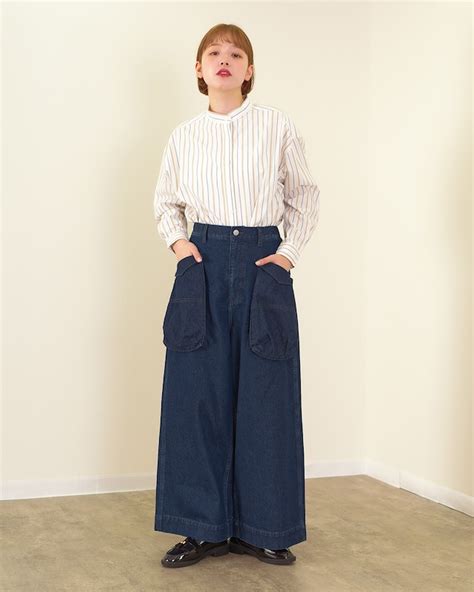 【2024ss】cotopone ワークボリュームポケットデニムパンツ Cp24 A318 Reef Onlinestore