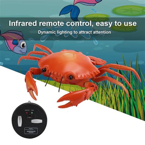 Redremote Control Crab Toy Infrared Rc Remote Control Crab Novelty