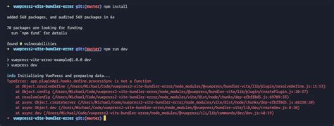 Vuepress Dev Fails To Start When Using The Vite Bundler · Issue 136