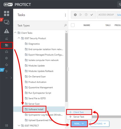 Deploy Eset Security Products Via The Installation Task Msp Getting Started Guide Eset