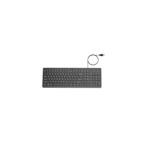 HP 150 Wired Keyboard Quick Comfy And Ergonomically Design 12Fn Shortcut Keys Plug And Play