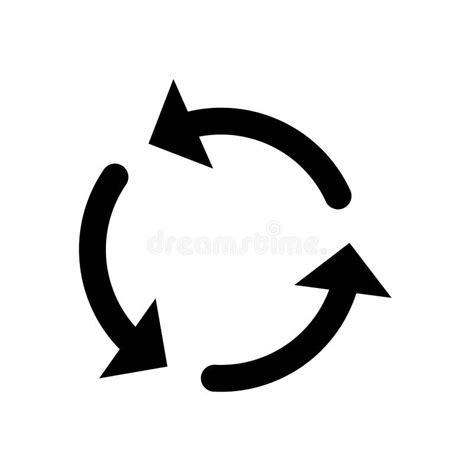 Round Circle Arrow Repeat Cycle Recycle System Close Loop Refresh Again