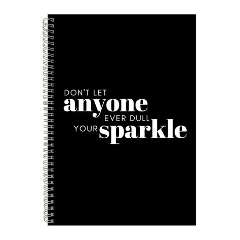 Sparkle A4 Notebook Spiral And Lined Motivational Saying Graphic Notepad236 Shop Today Get It