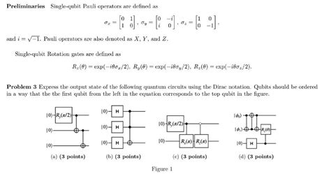 Solved Preliminaries Single Qubit Pauli Operators Are