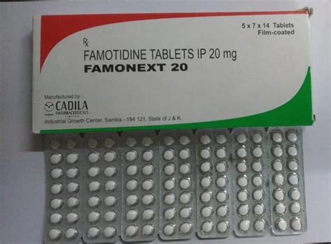Famotidine 20 Mg Tablet At ₹ 200box Mahal Nagpur Id 2854045942830