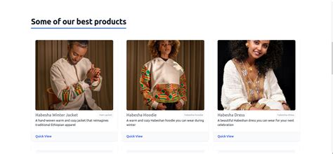 GitHub Earthcomfy Shop Habesha An E Commerce Web Storefront For