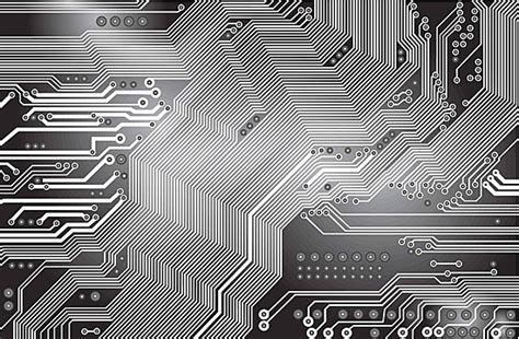 Computer Circuit Board Tech Chip Electricity Vector Tech Chip