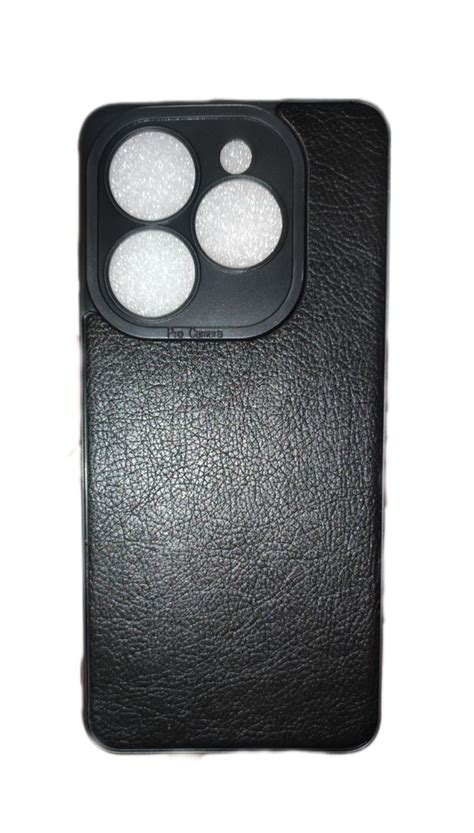 Tecno Spark Go 2024 Spark 20 20c Pop 8 эко кожа Силиконовый чёрный чехол для Техно Спарк