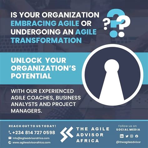 Boost Your Agile Transformation With Agile Advisors The Agile Advisor Africa Posted On The