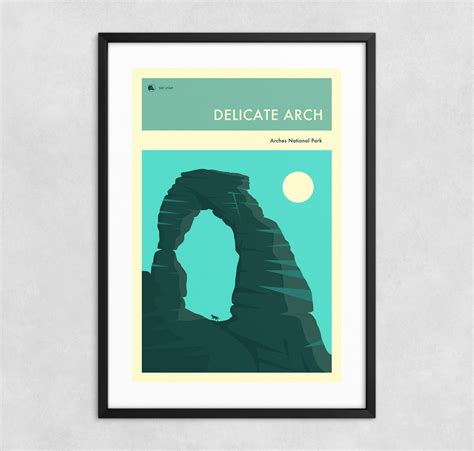 Arches National Park Giclée Fine Art Print On Paper Or Canvas The Delicate Arch Travel Poster