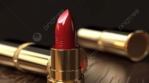 골드 배경으로 립스틱의 3d 이미지 골드 패키지의 3d 렌더링 빨간 립스틱 고화질 사진 사진 배경 일러스트 및 사진 무료 다운로드 Pngtree