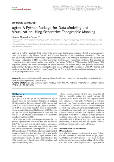 pdf ugtm a python package for data modeling and visualization using