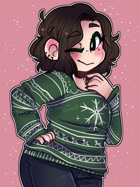 My Oc Caroline In A Cute Christmas Sweater By Jerrica Benton