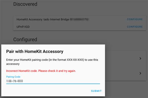Incorrect HomeKit Code Configuration Home Assistant Community
