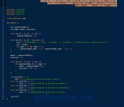 Arrays Visual C Encuesta De Popularidad