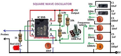 Simple Ic 555 Oscillator Circuits Circuit Ideas For You