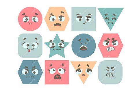 Premium Vector Expressive Eyes And Mouth Smiling Crying Surprised