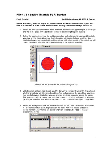 Basic Flash Tutorials Cs3 Pdf Adobe Flash Html
