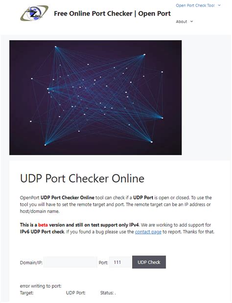 Portchecker Program And Web Sites Say Udp Not Open But Tcp Port Is R