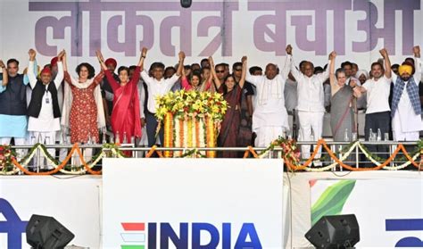India Bloc Loktantra Bachao Rally A Show Of Opposition Unity Farmer