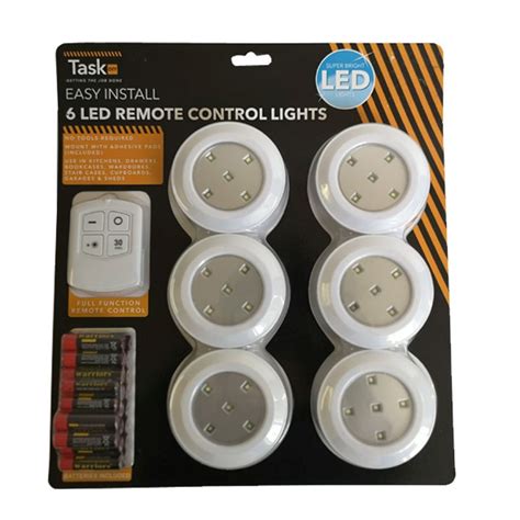 Remote Control Battery Operated Led Lights Slimline Small Battery