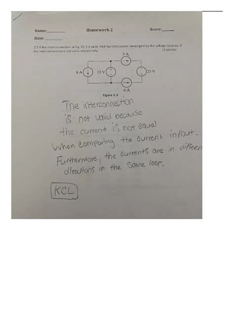 Circuit Analysis Problem And Answer Kcl Principles Ene 41 Ene41