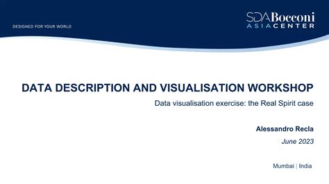 data description and visualisation workshop data visualisation real spirit pdf