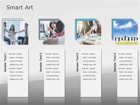 SmartArt List Vertical Box Steps PowerPoint Template