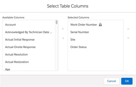 Customizing The Display Fields