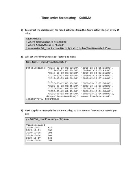 Time Series Forecasting Pdf Autoregressive Integrated Moving Average Errors And Residuals