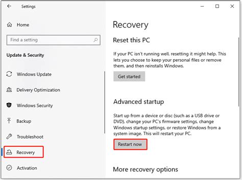 Boot Into Windows Recovery Mode Focus On Cases