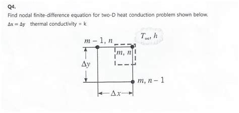 Solved Q4 Find Nodal Finite Difference Equation For Two D