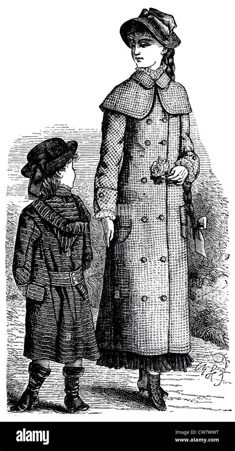 Women fashion in 1881 Stock Photo - Alamy