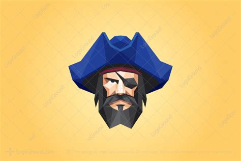 Old Pirates Mascot Logo