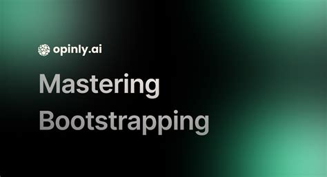 mastering bootstrapping a practical guide to statistical insights