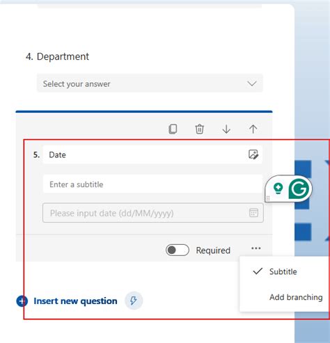 how to auto populate today s date in microsoft form date field