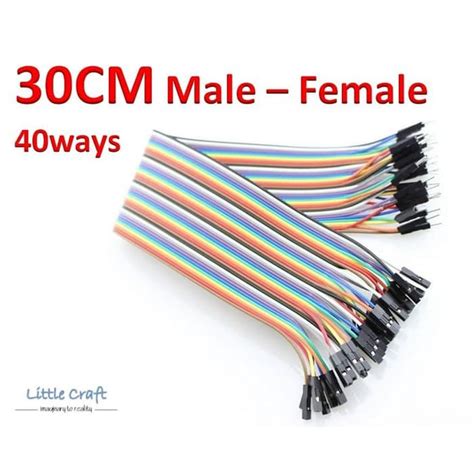 Jual Kabel Jumper Male To Female 40pcs Panjang 30cm Arduino Shopee Indonesia