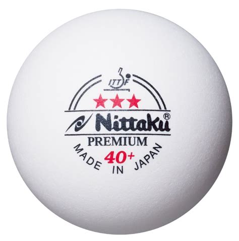 Nittaku 3pieces 3 Star PREMIUM 40 Table Tennis Balls Plastic Ball Made