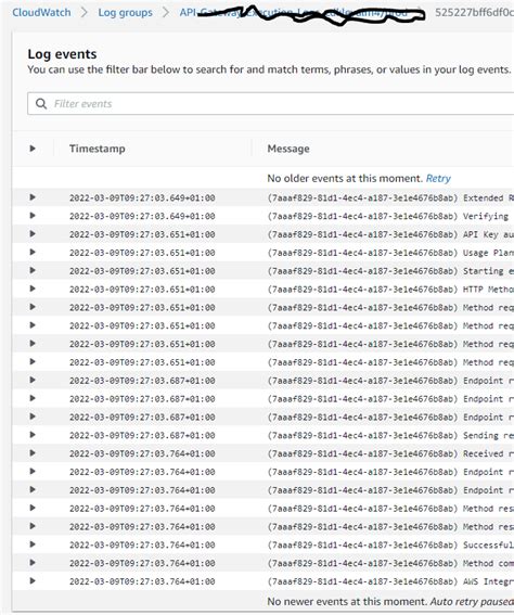 Typescript Api Gateway Loggroup Duplicate And Details Are Missing