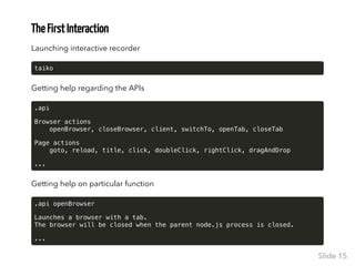 Taiko Reliable Browser Automation PPT