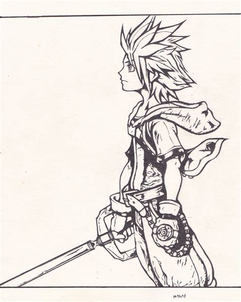 How To Draw Kingdom Hearts Sora