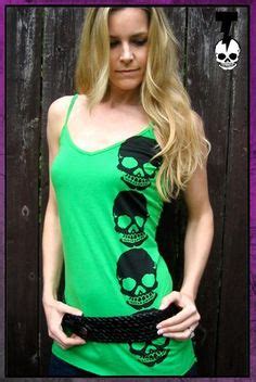 Skull Tank Rock Chick Biker Life Must Haves Tankini Costumes
